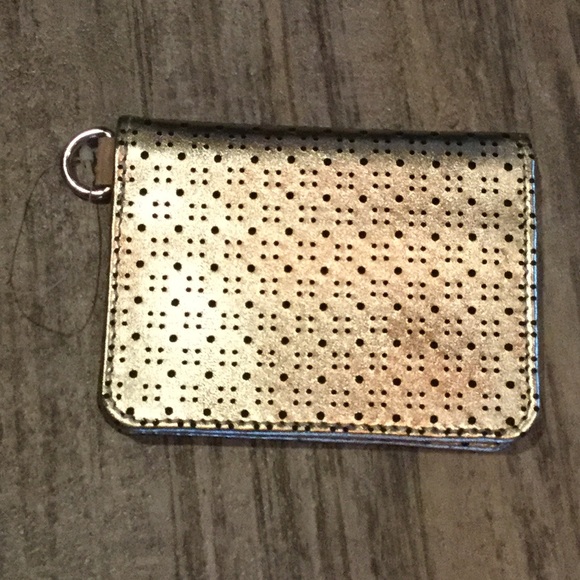 Free People | Bags | New Free People Metallic Polly Embossed Wallet ...